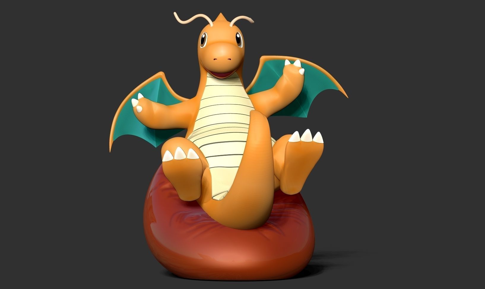Dragonite - Pokemon Fanart 3D model 3D printable | CGTrader