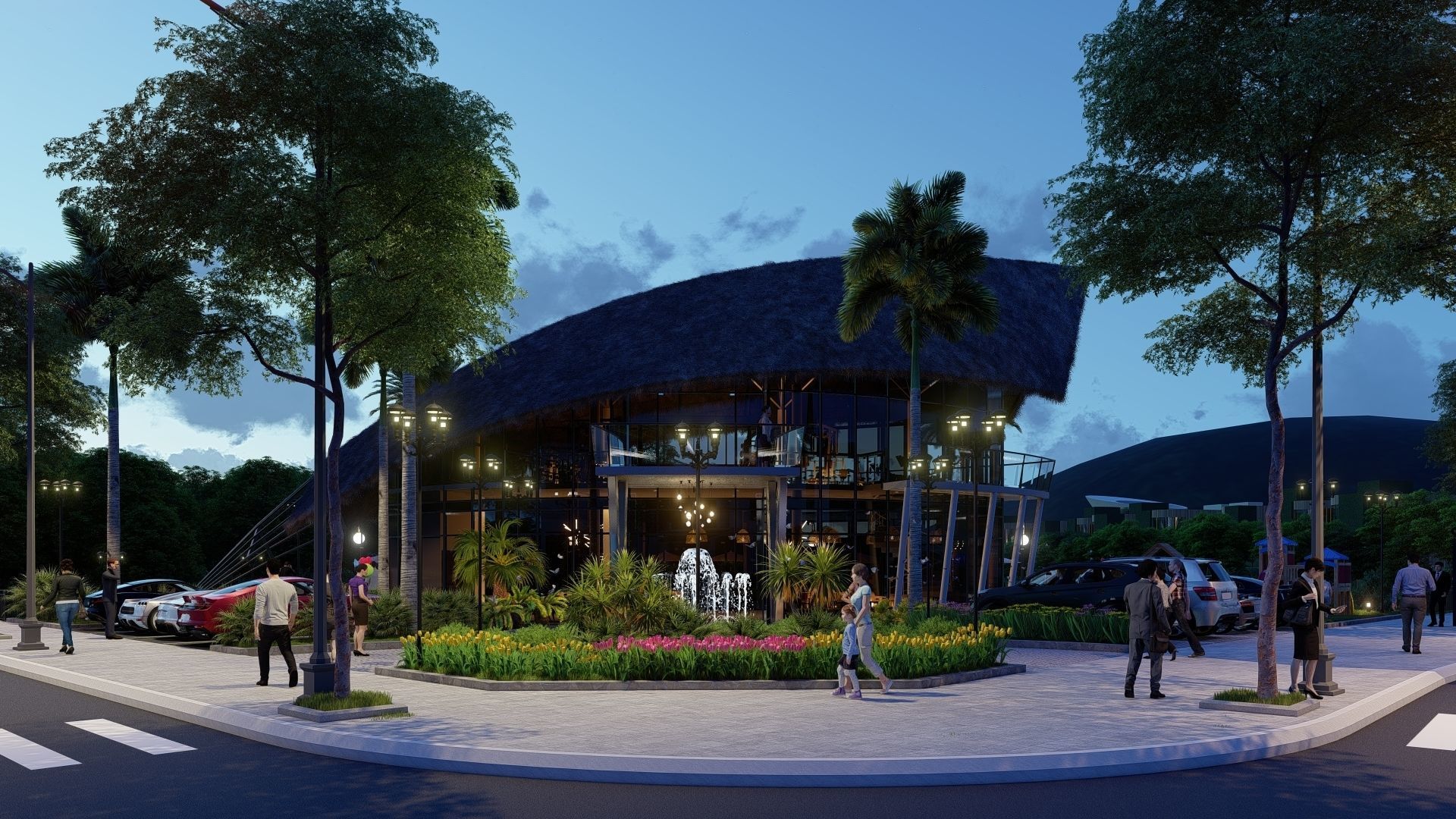 Modern Club House Full Lumion Exterior Scene 3D model | CGTrader