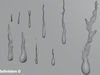 10 Water Drop 3D model - Set of Water Droplets 3D model 3D model | CGTrader