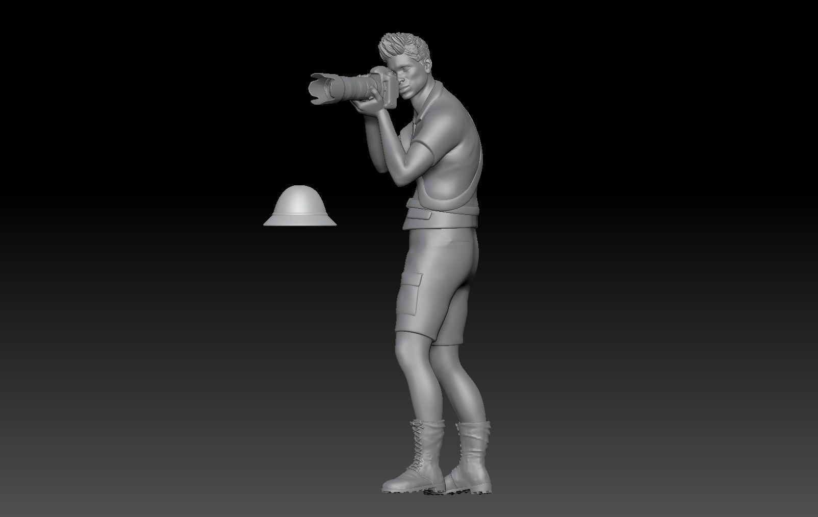 SAFARI PHOTOGRAPHER 3D model 3D printable | CGTrader