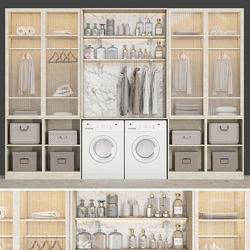 3D model laundry room VR / AR / low-poly | CGTrader