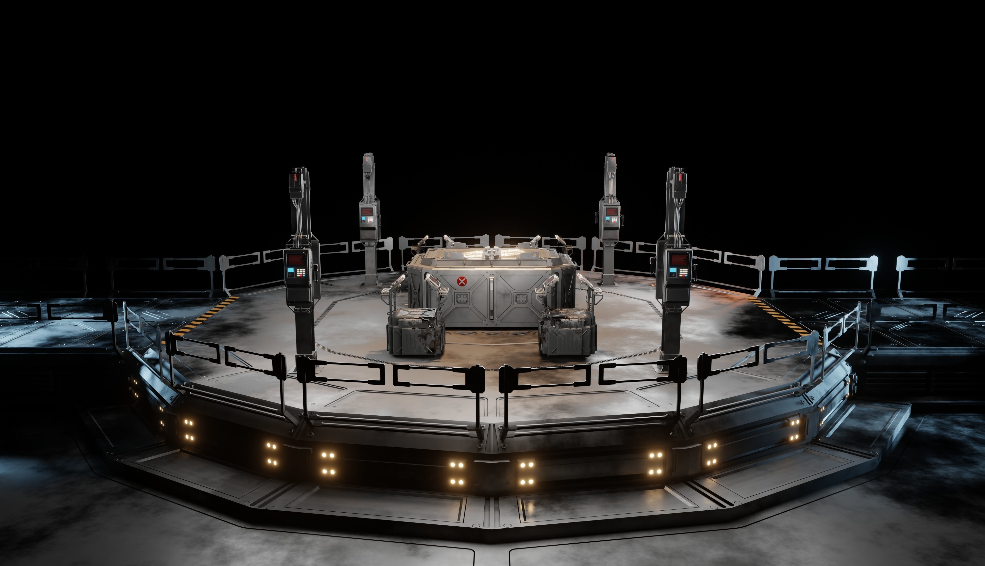 Computer control center 3D model 3D model | CGTrader