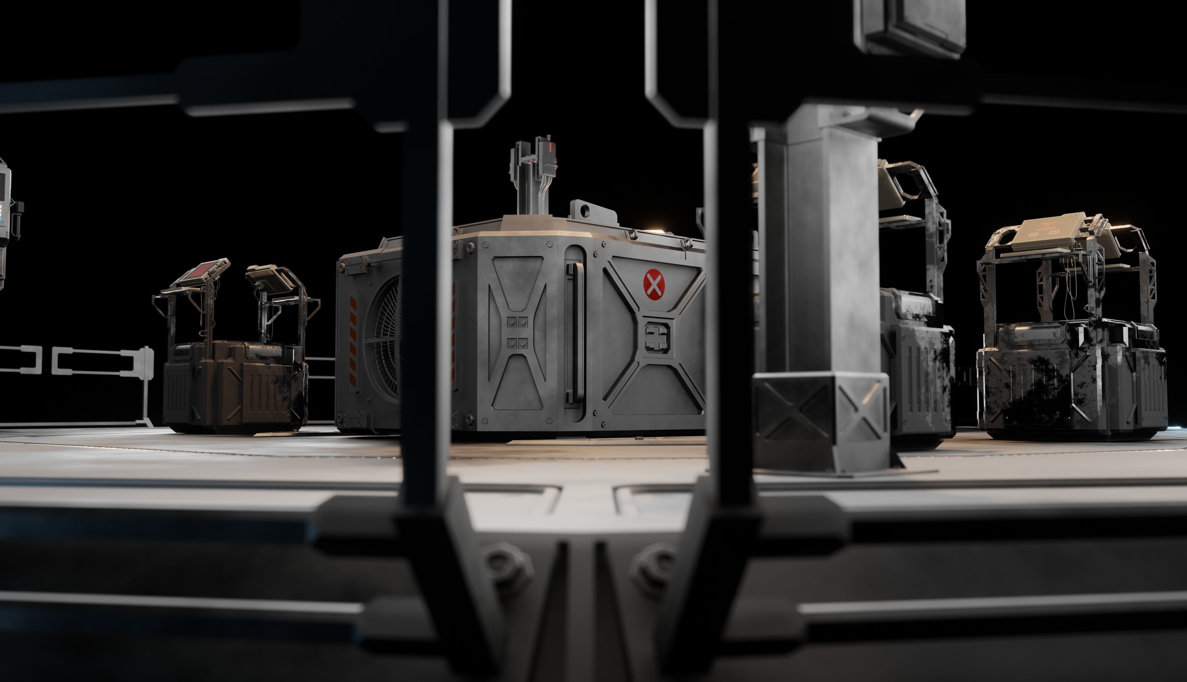 Computer control center 3D model 3D model | CGTrader