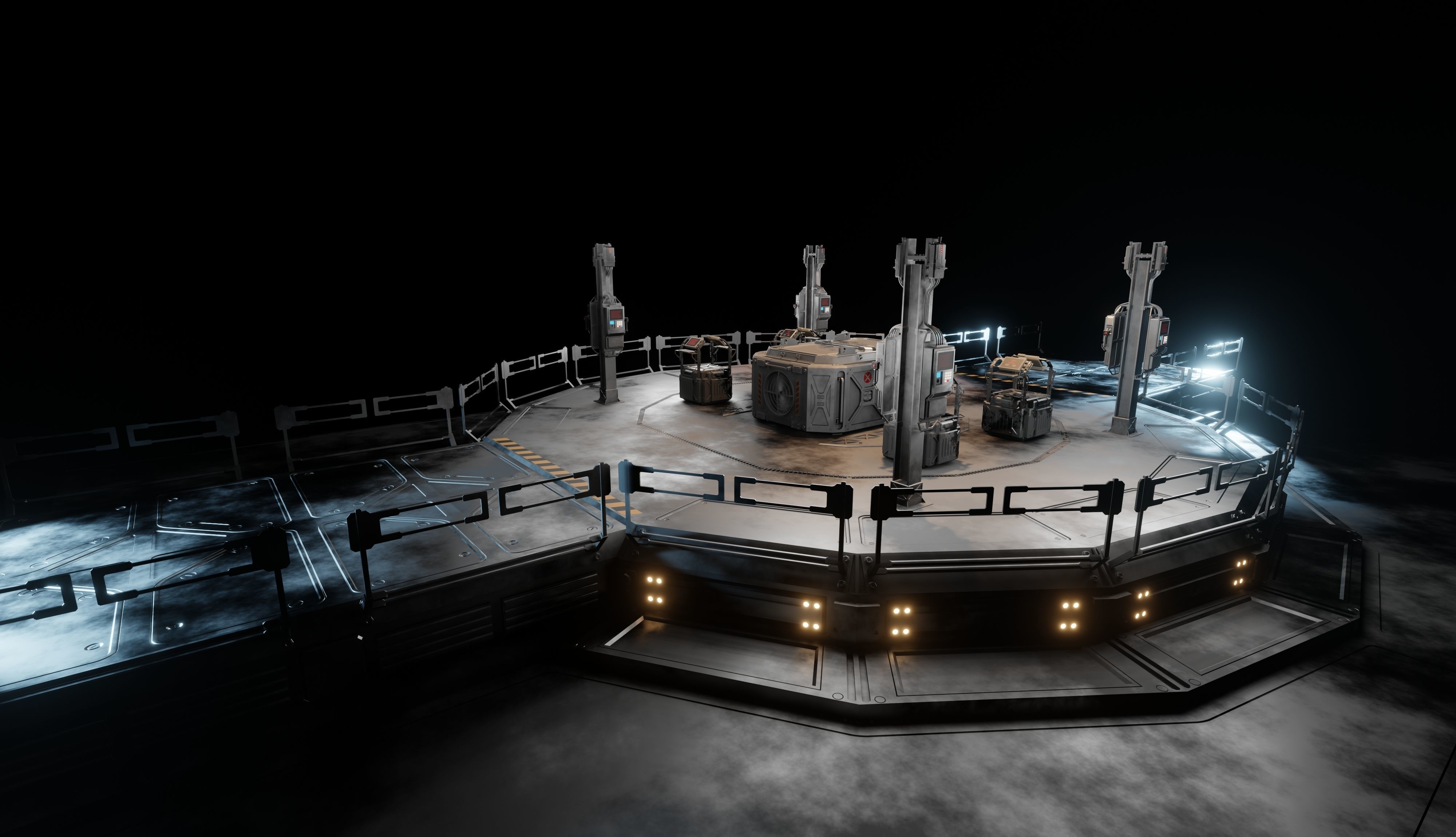 Computer control center 3D model 3D model | CGTrader