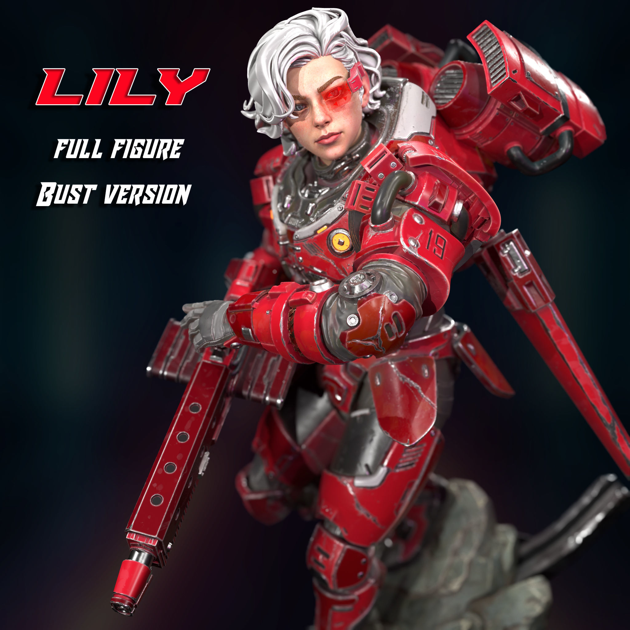 Captain Lily 3D model 3D printable | CGTrader
