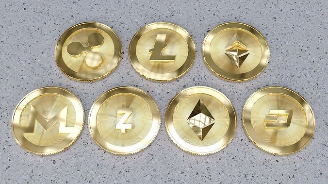 Crypto Money Logo 3D model | CGTrader