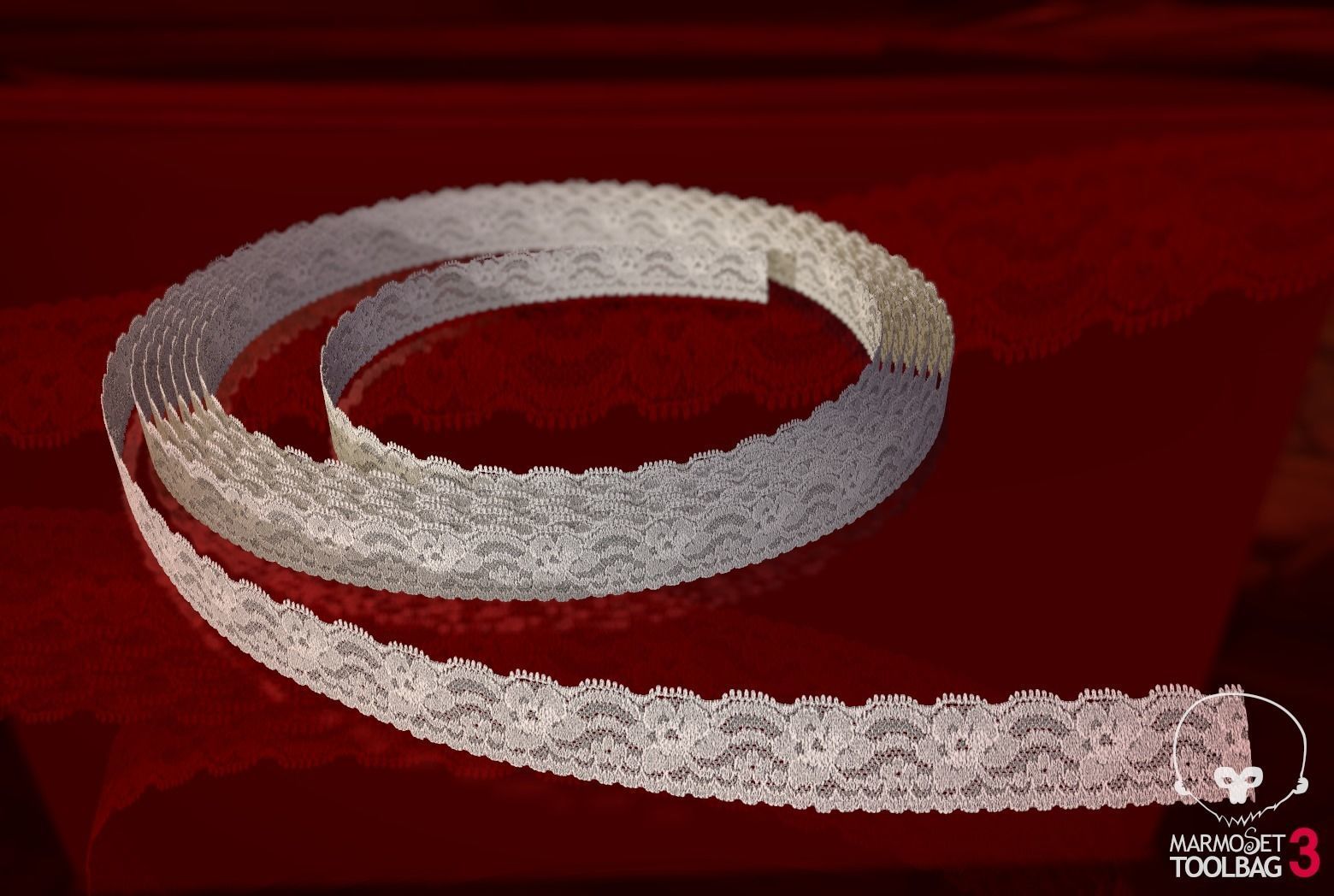 Fabric Vol 29 - Lace Trims Texture | CGTrader