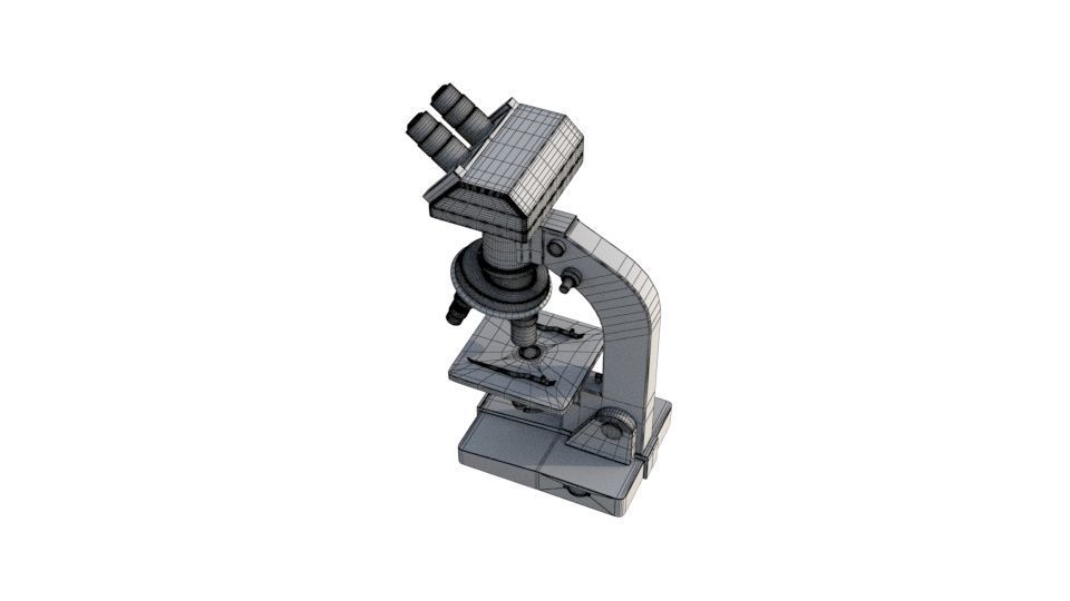 Microscope 3D model | CGTrader