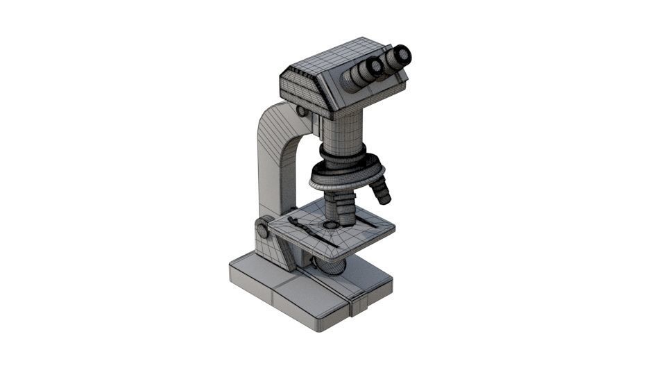Microscope 3D model | CGTrader