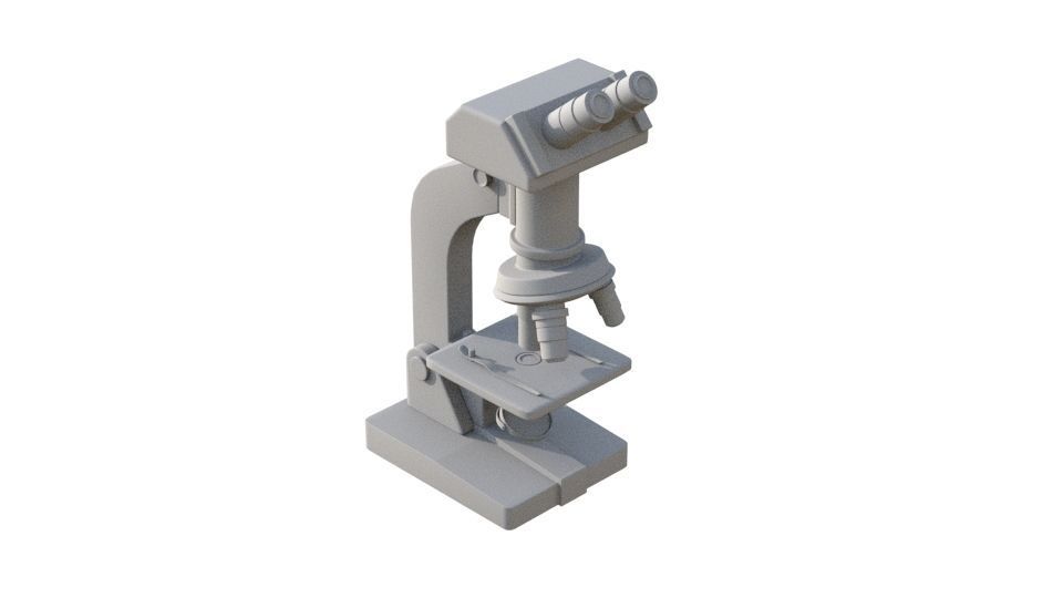 Microscope 3D model | CGTrader