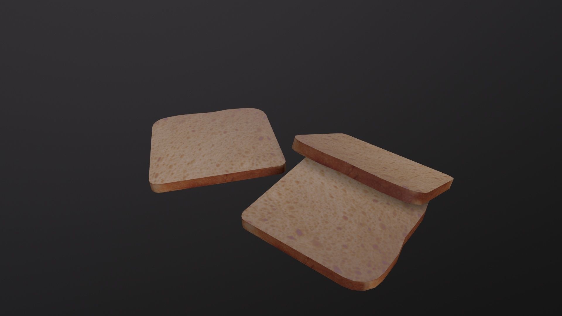 3D model Toast 3D Model VR / AR / low-poly | CGTrader