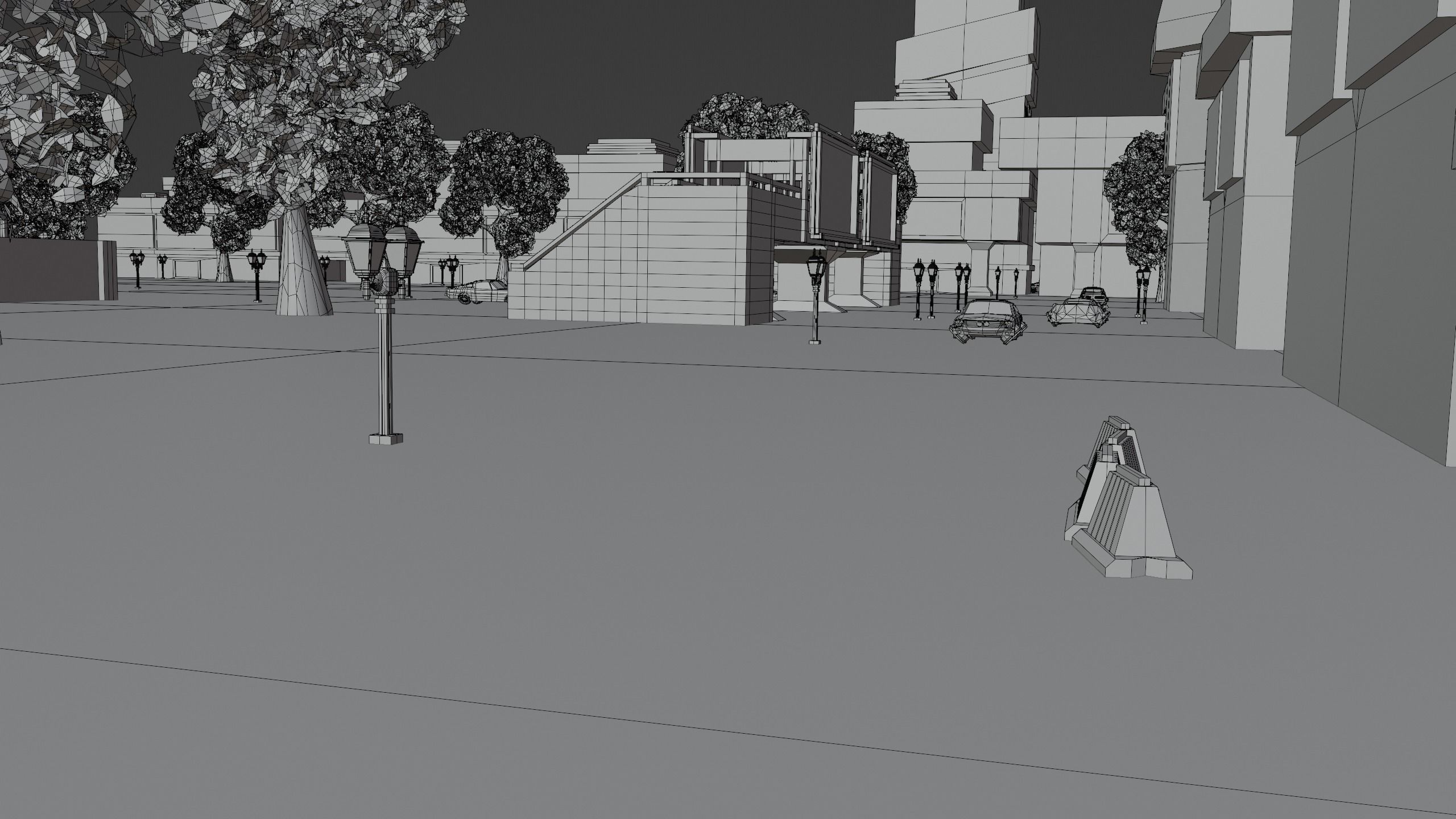 3D model Metropolis Megalopolis Cosmopolis Town Sci fi Future VR / AR ...