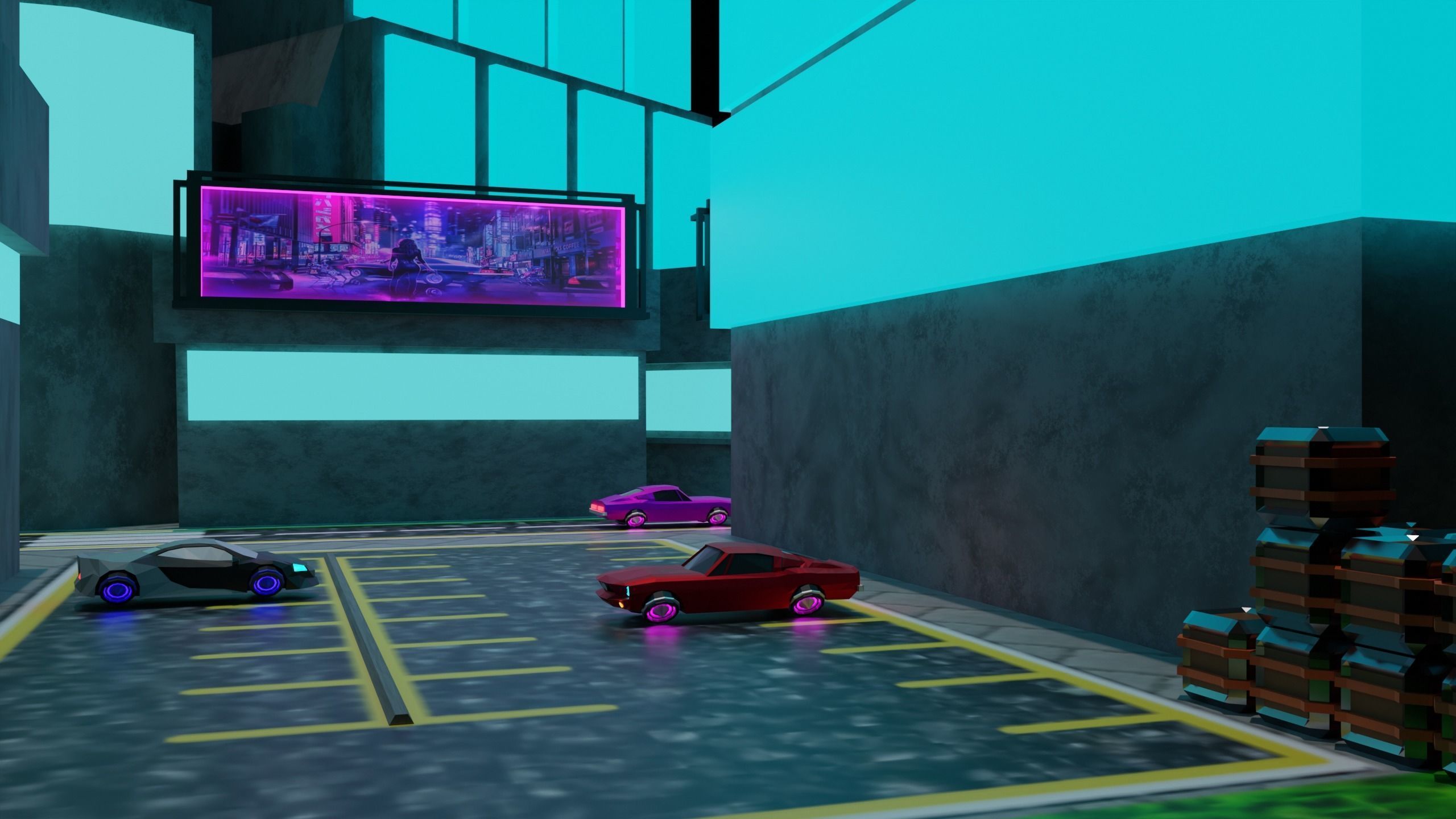 3D model Metropolis Megalopolis Cosmopolis Town Sci fi Future VR / AR ...