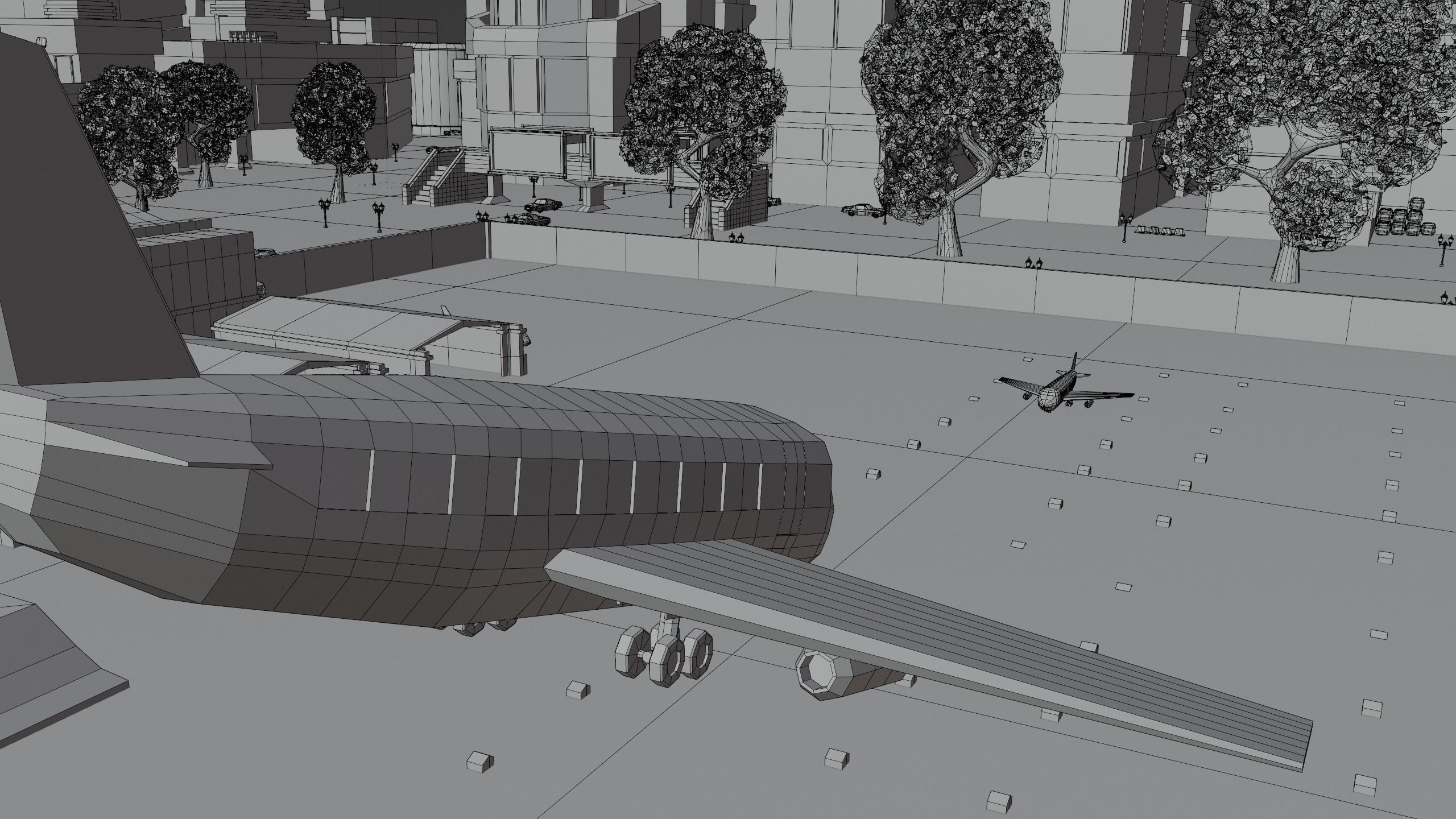 3D model Metropolis Megalopolis Cosmopolis Town Sci fi Future VR / AR ...