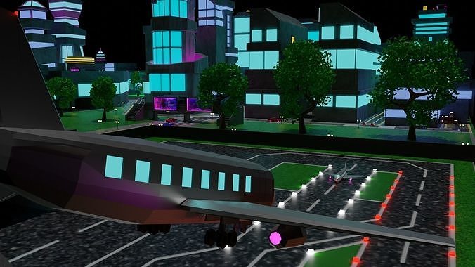 3D model Metropolis Megalopolis Cosmopolis Town Sci fi Future VR / AR ...
