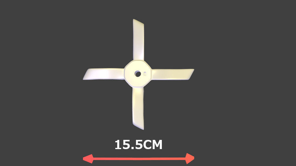 Mixer blade 3D model 3D printable | CGTrader