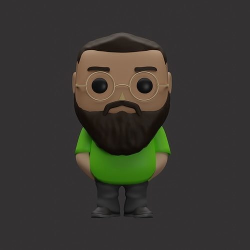 funko pop with glass 3d print file 3D model 3D printable | CGTrader
