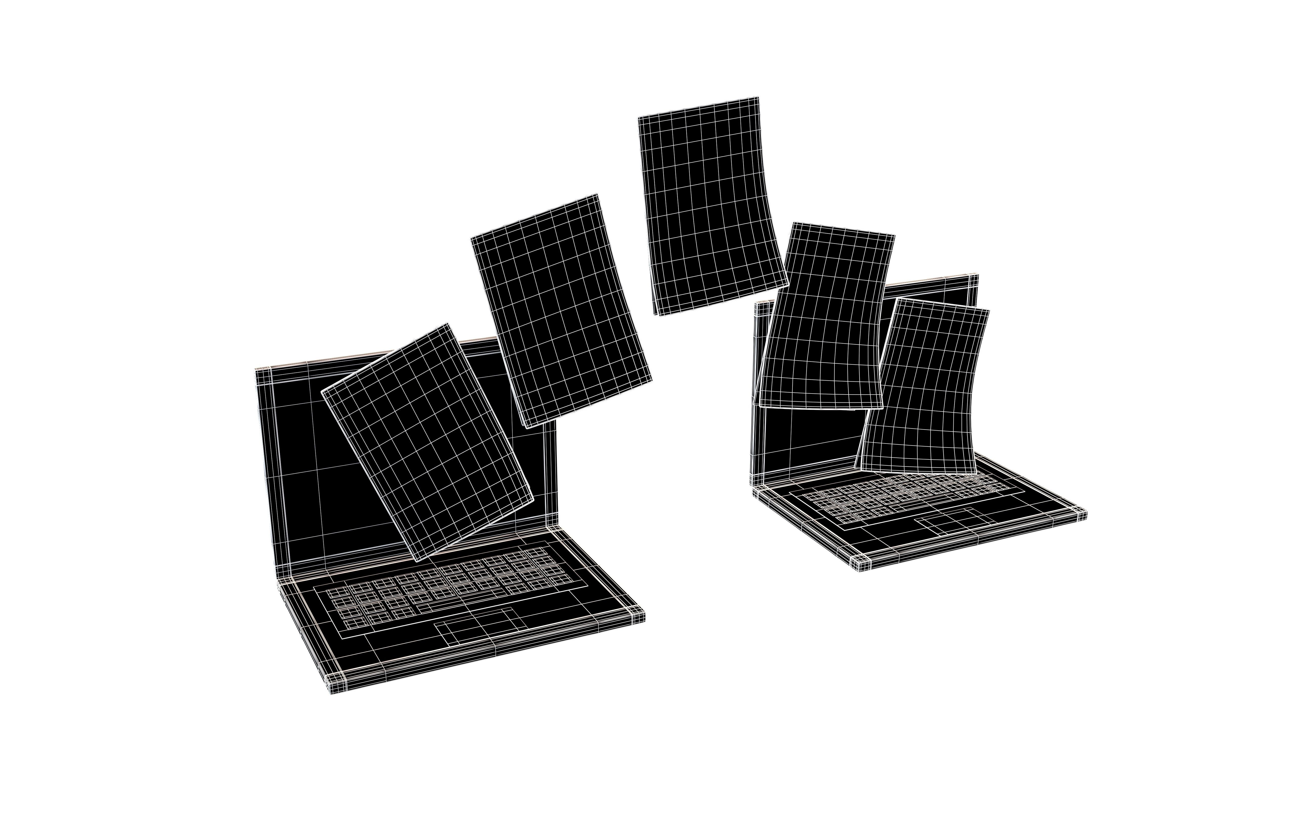 3D model Files Transfer Icon v1 006 VR / AR / low-poly | CGTrader