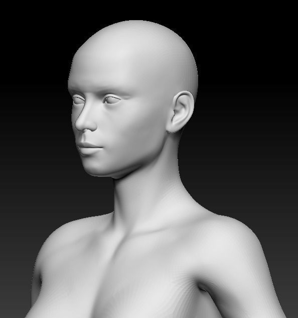 Female Base Mesh 7 3D model | CGTrader