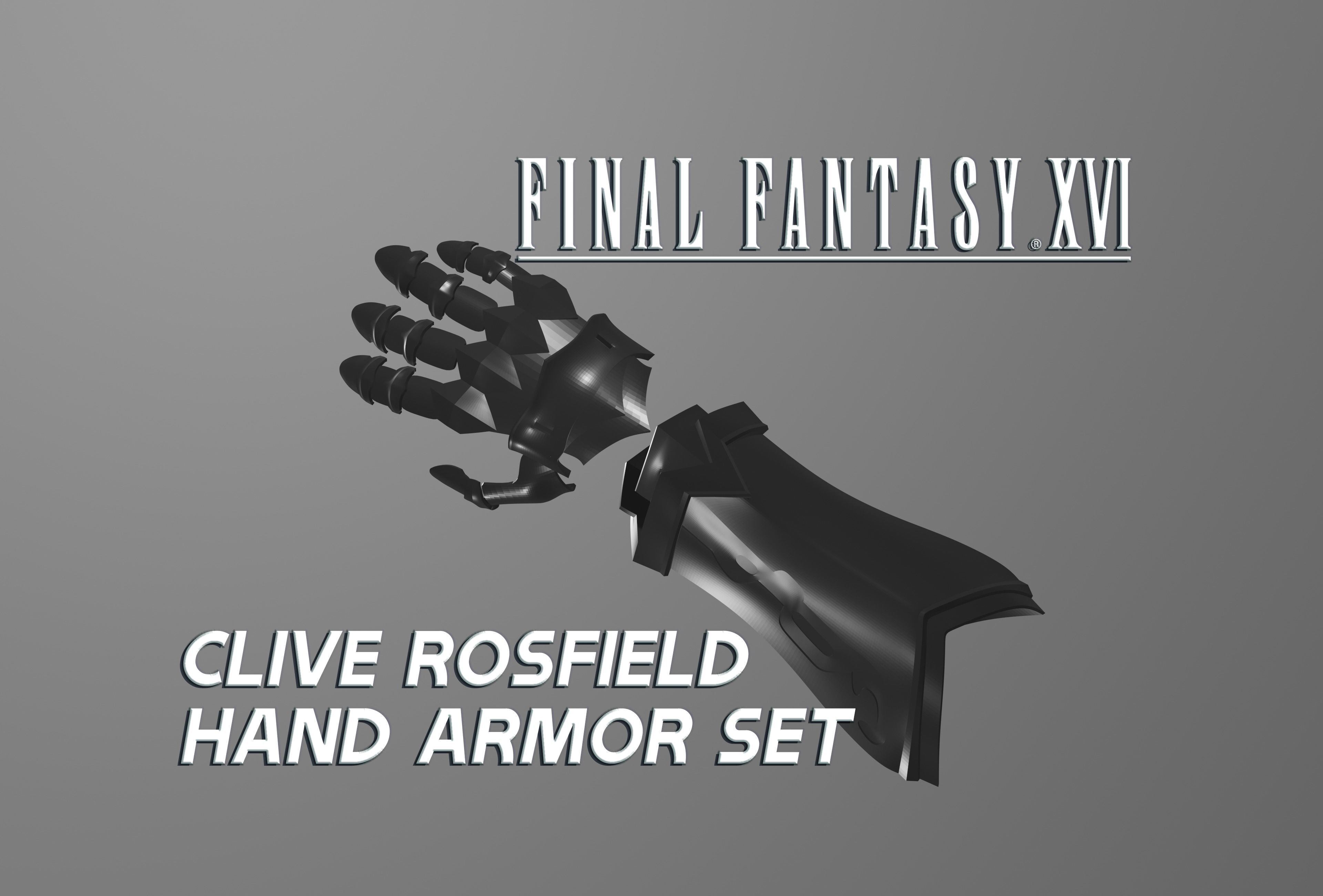 Final Fantasy XVI - Clive Rosfield - Hand Armor Set 3D model 3D ...