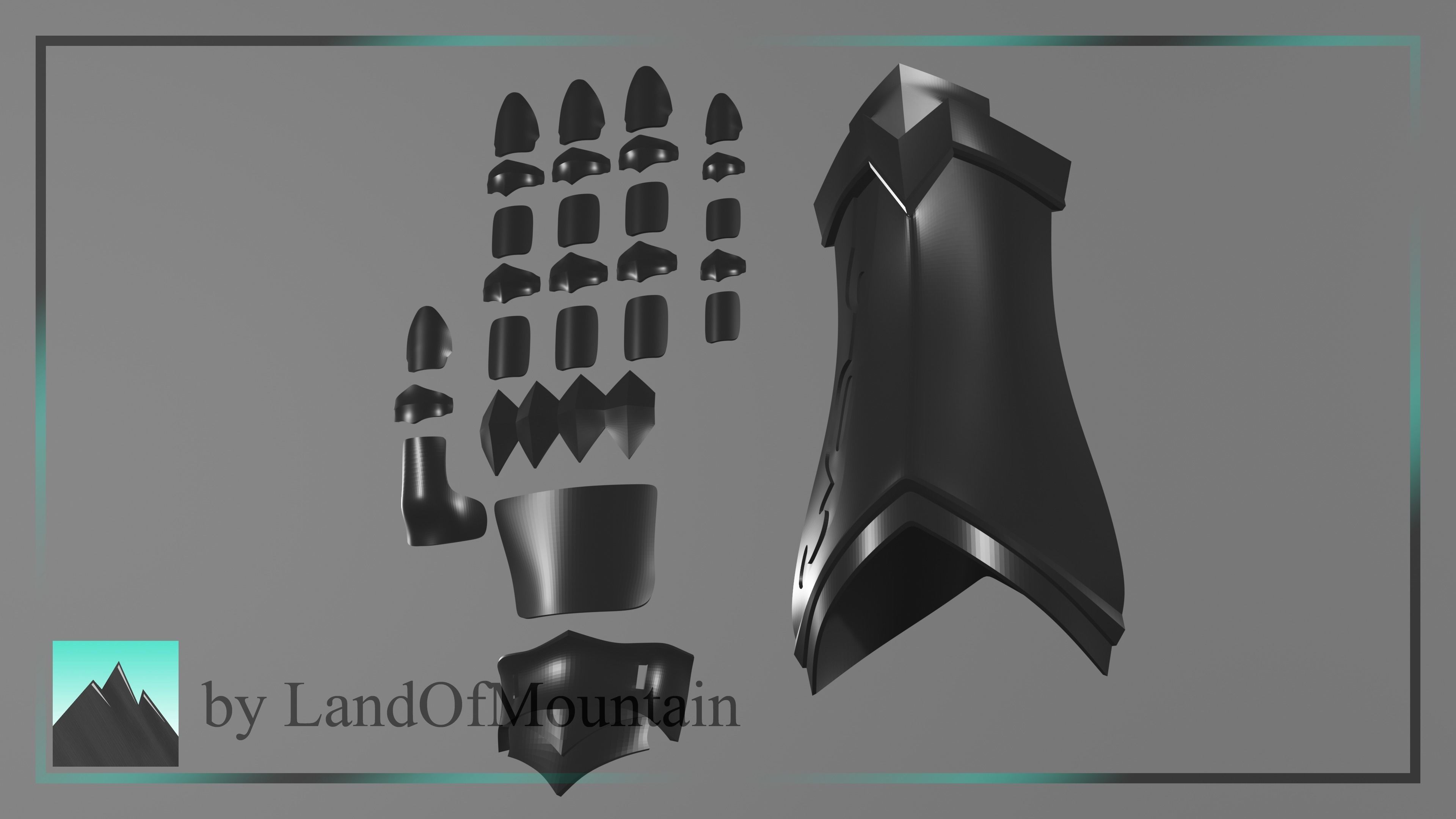 Final Fantasy XVI - Clive Rosfield - Hand Armor Set 3D model 3D ...