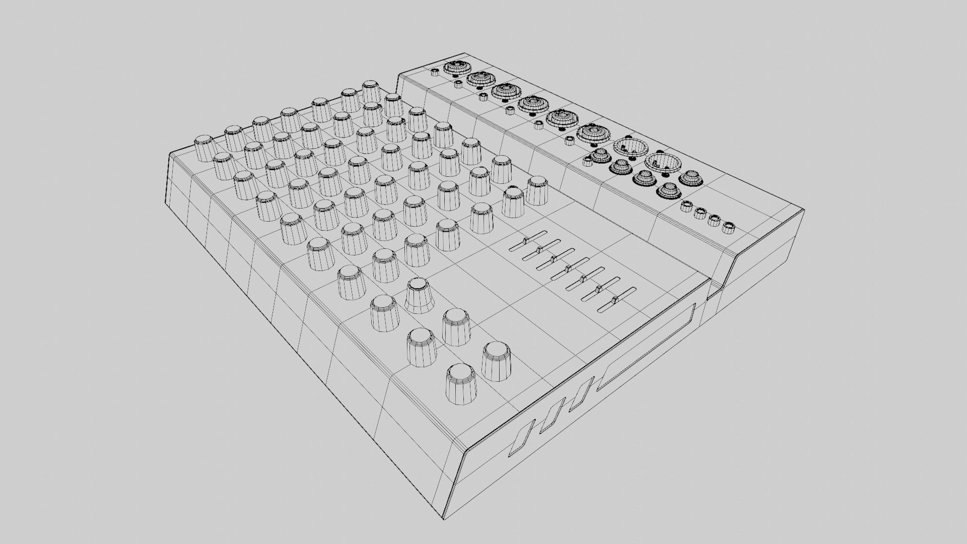 3D model Studio Sound Board VR / AR / low-poly | CGTrader