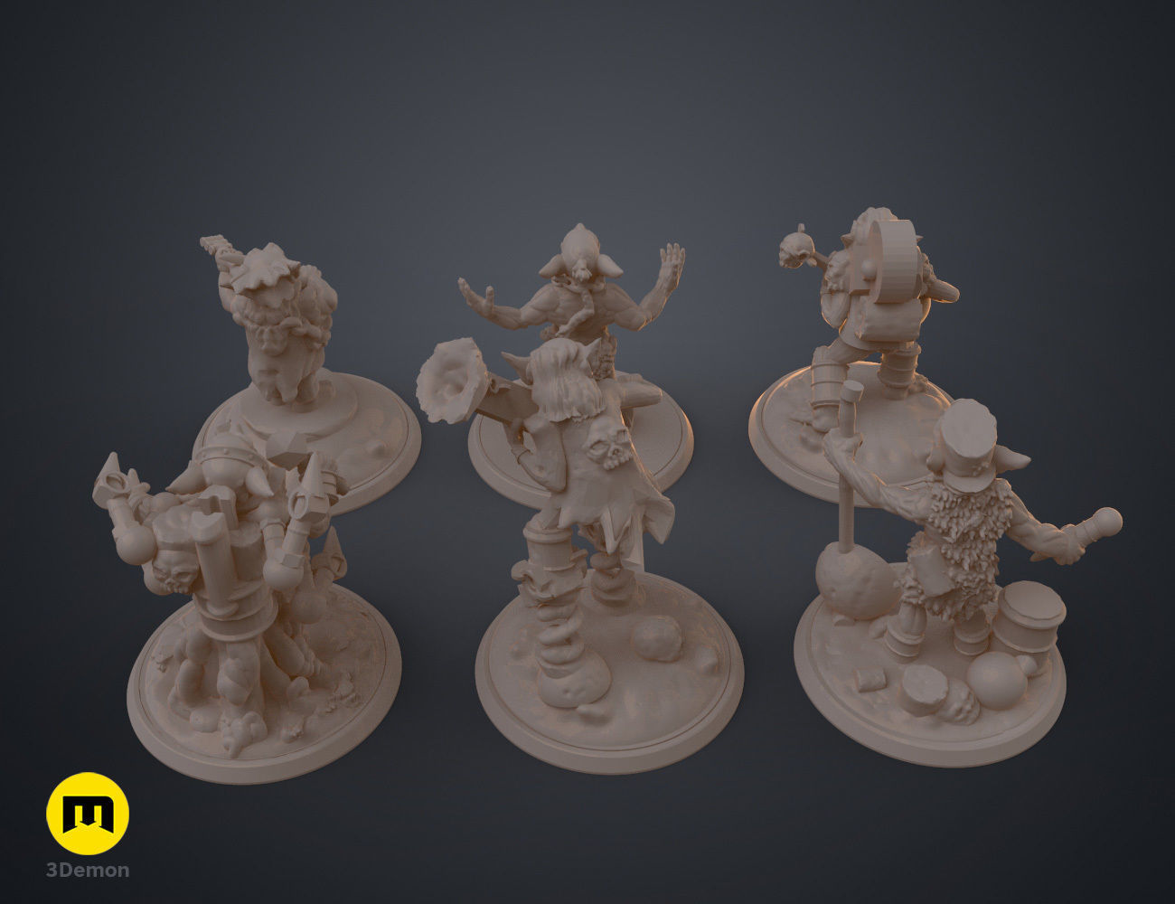 Goblin Band - DnD Set 3D model 3D printable | CGTrader
