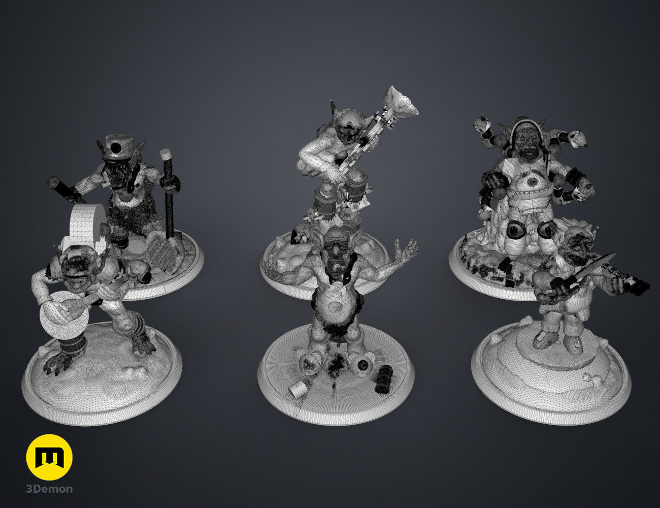 Goblin Band - DnD Set 3D model 3D printable | CGTrader