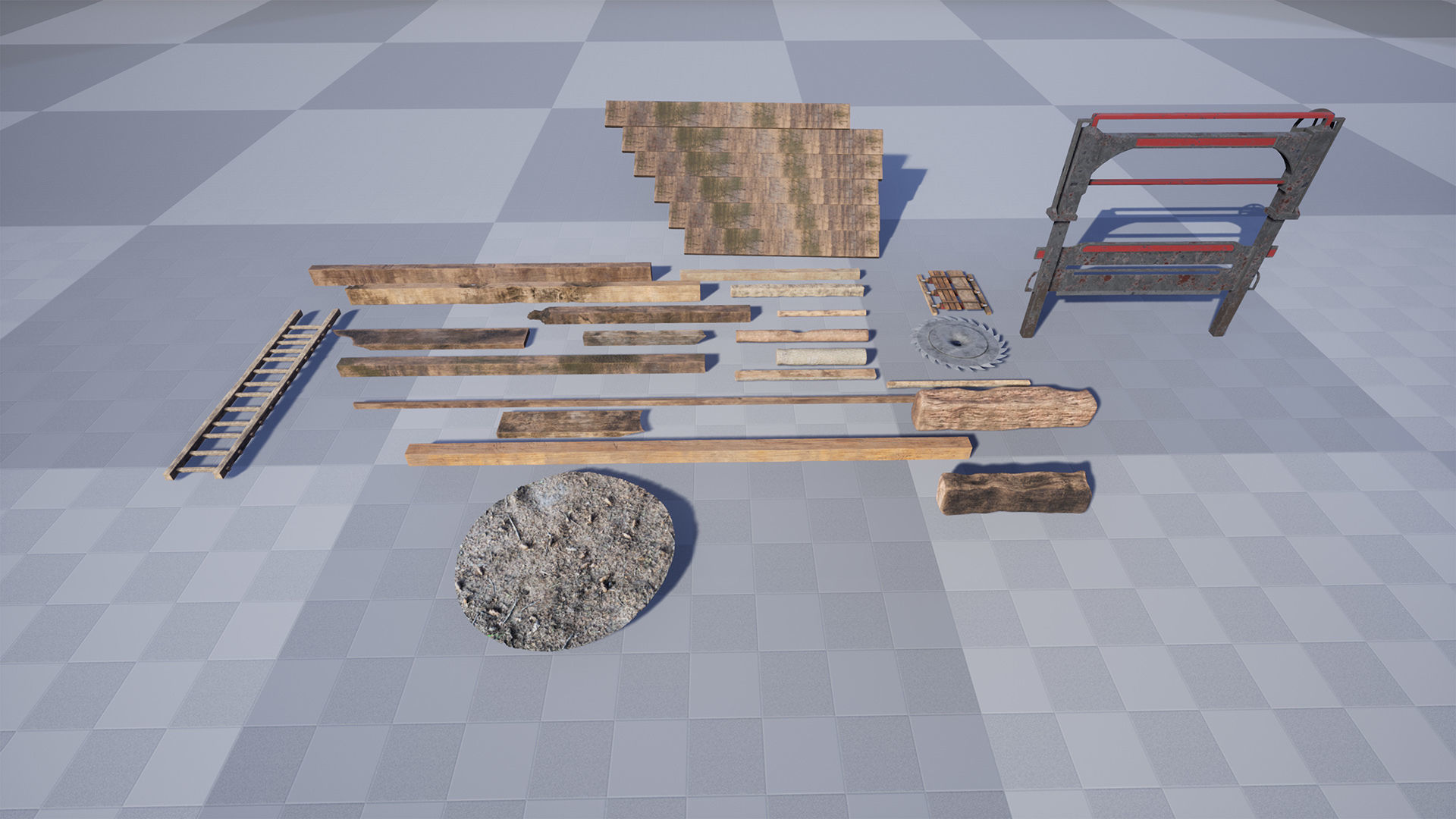 3D model Lumber Mill 37 Assets VR / AR / low-poly | CGTrader