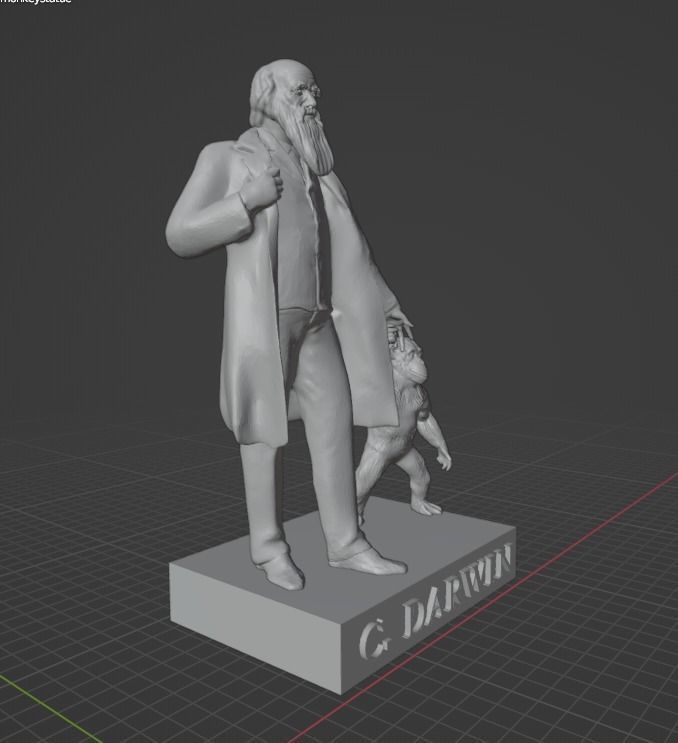 Charles Darwin 3D model 3D printable | CGTrader