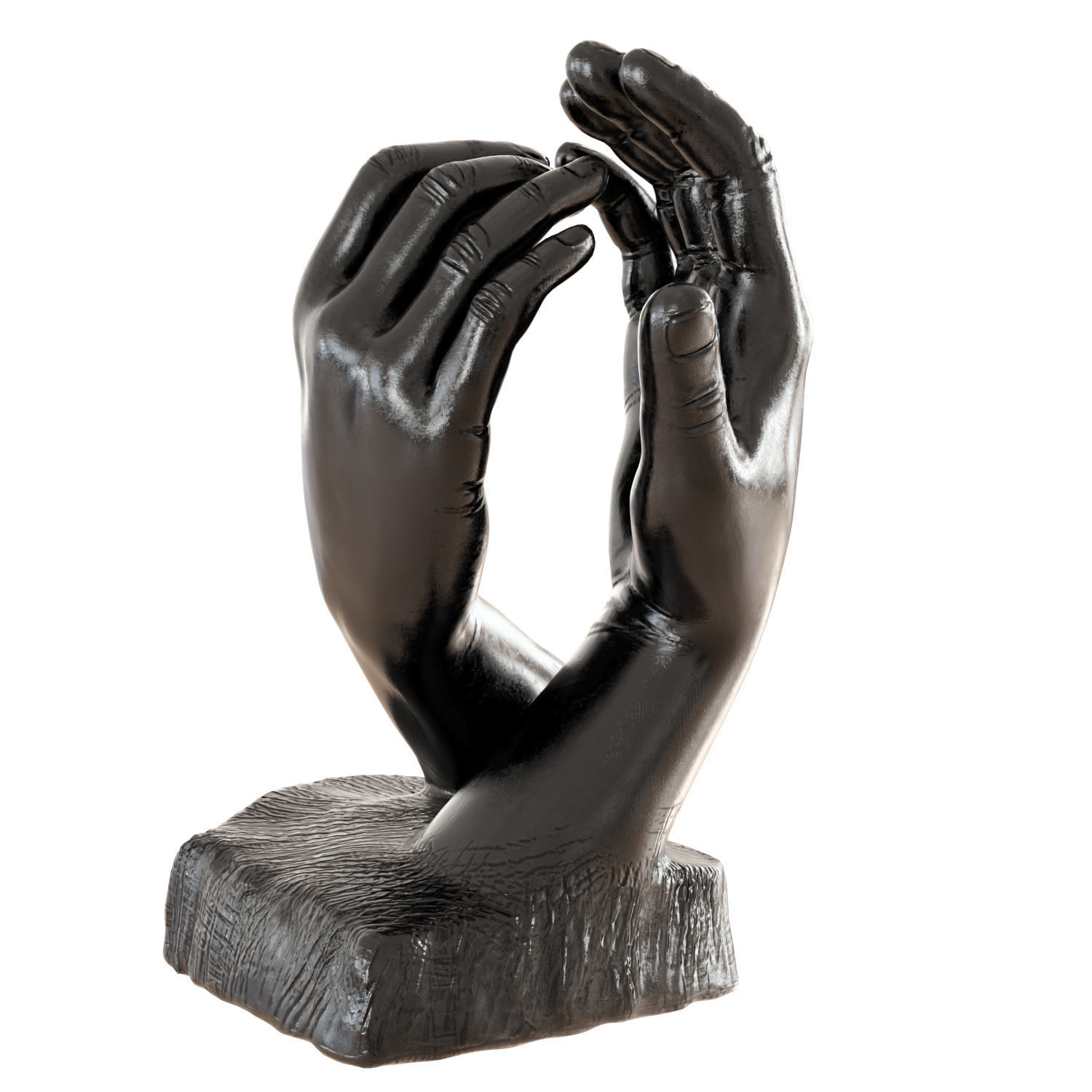 Sculpture two hands by Auguste Rodin 3D model | CGTrader
