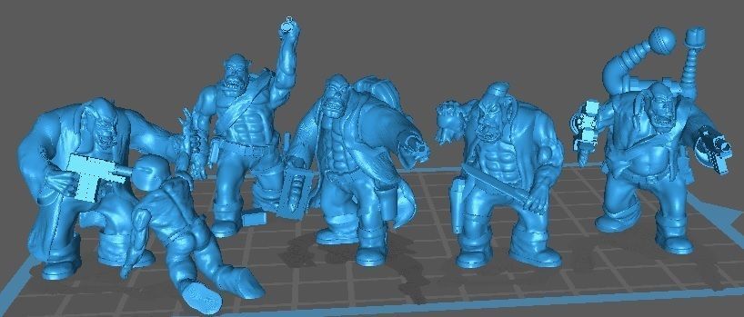 Ork kon boyz pack 3 3D model 3D printable | CGTrader