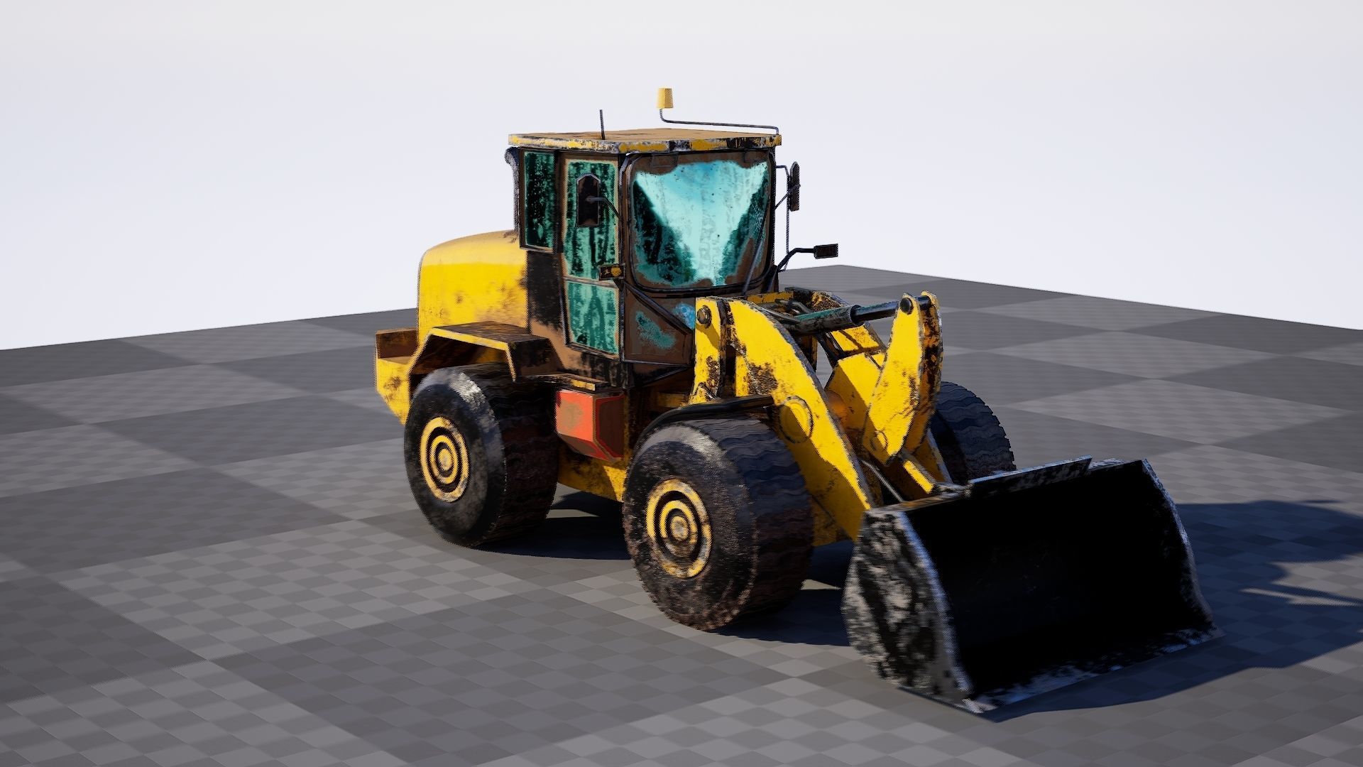 3D model Truck Loader - Rusty old loader realistic and low poly VR / AR ...