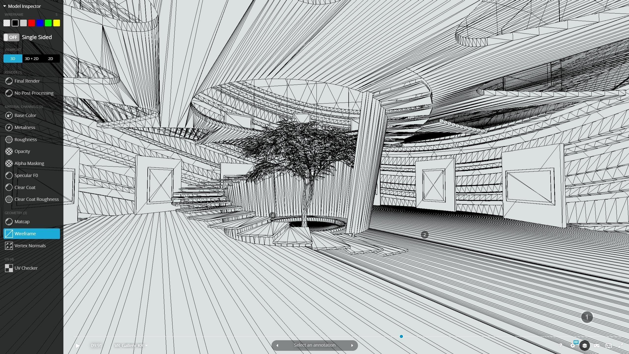 VR Gallery Mind Storm 3D model animated | CGTrader