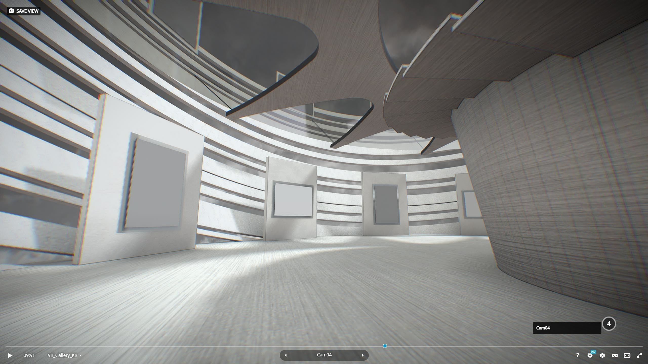 VR Gallery Mind Storm 3D model animated | CGTrader