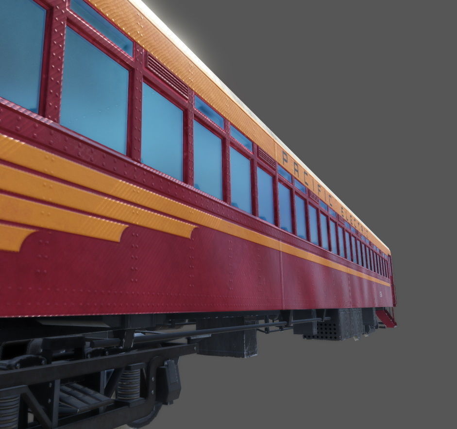 3D model Pacific Electric Interurban Car VR / AR / low-poly | CGTrader