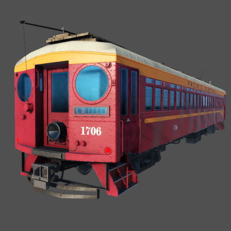 3D model Pacific Electric Interurban Car VR / AR / low-poly | CGTrader