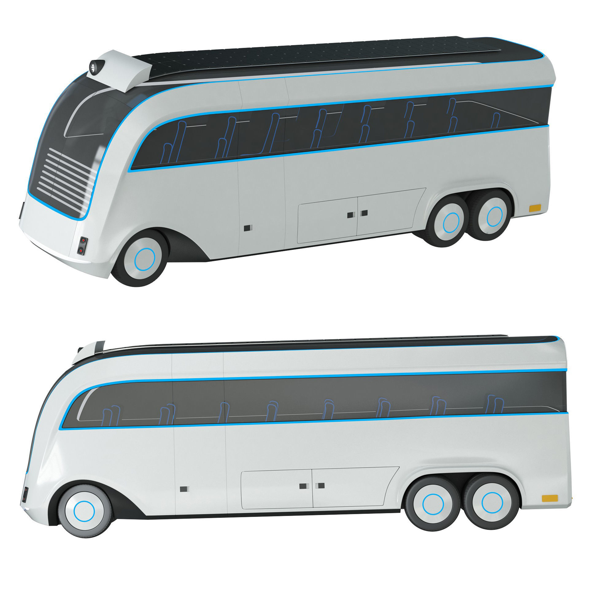 Futuristic Concept Bus 3D model | CGTrader