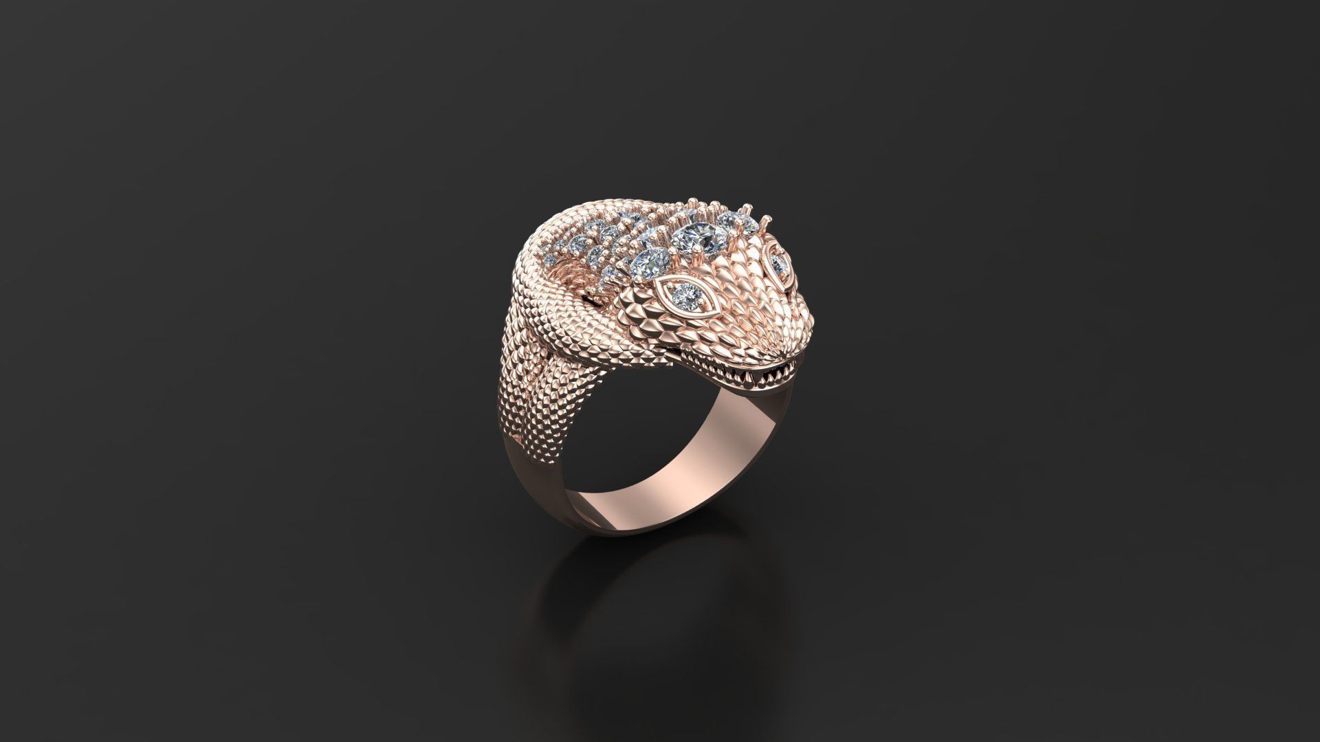 Snake Ring New Design Cad ANM 18 3D model | CGTrader