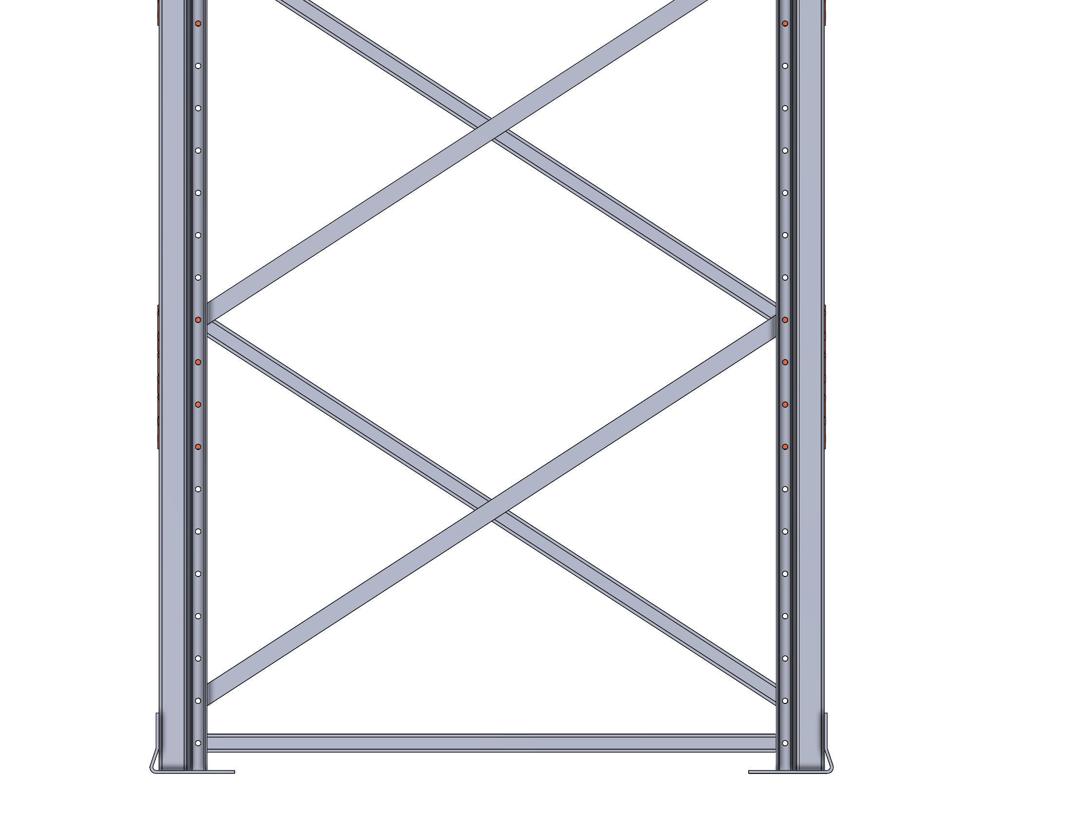 Pallet rack 9 meter height 3D model | CGTrader