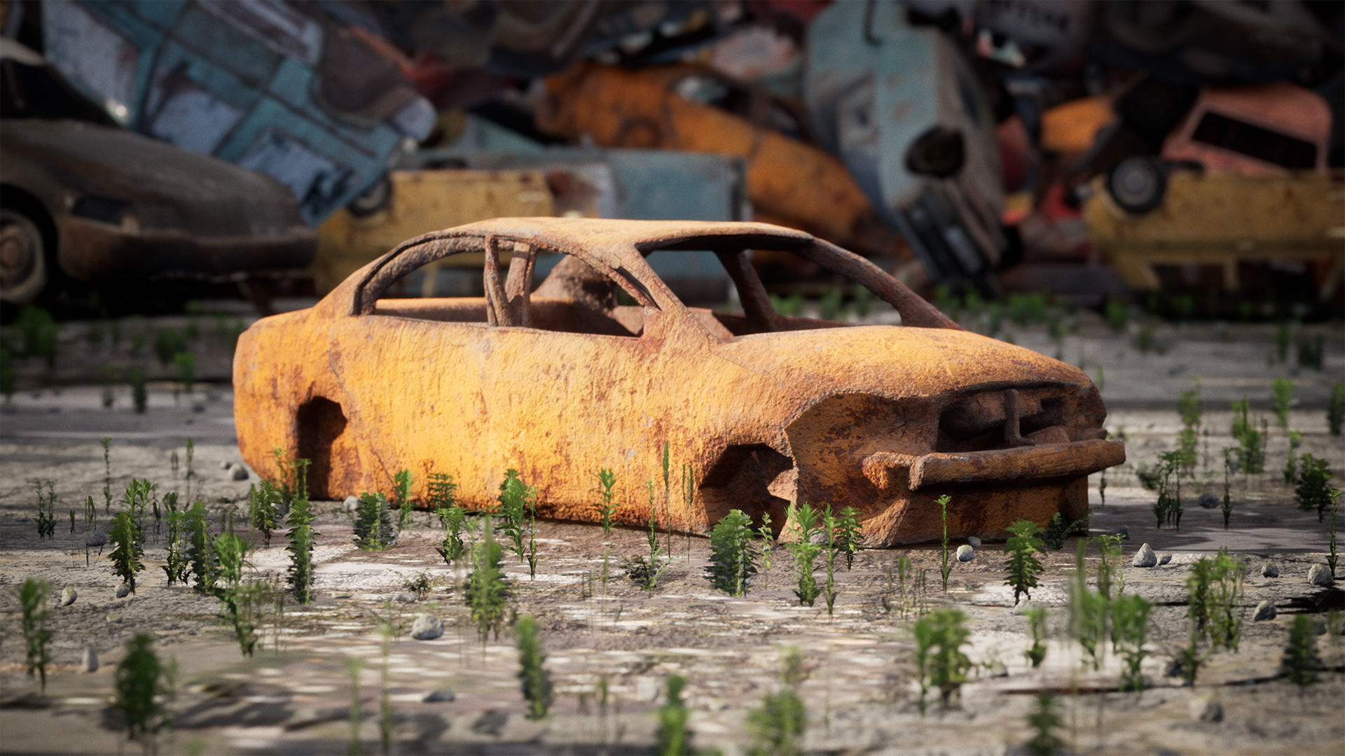 3D model Junkyard 14 Assets VR / AR / low-poly | CGTrader