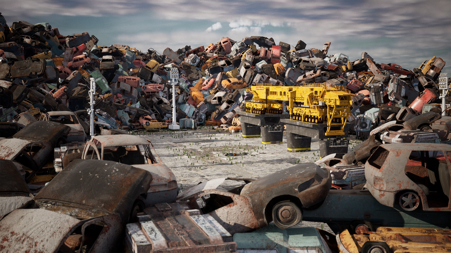 3D model Junkyard 14 Assets VR / AR / low-poly | CGTrader