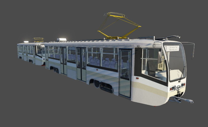 3D model KTM-19 Tram VR / AR / low-poly | CGTrader
