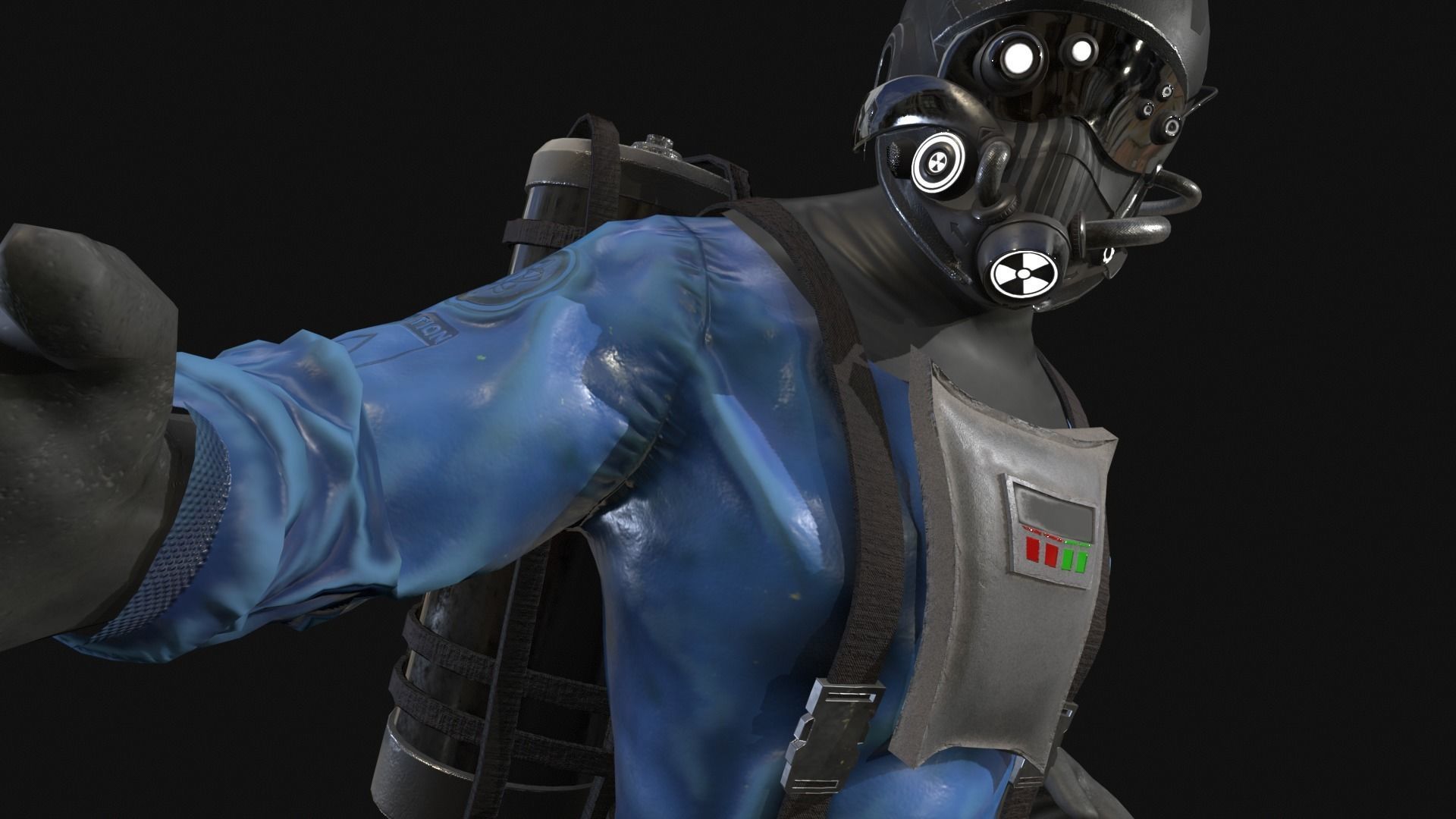 3D model Toxic Warrior VR / AR / low-poly | CGTrader