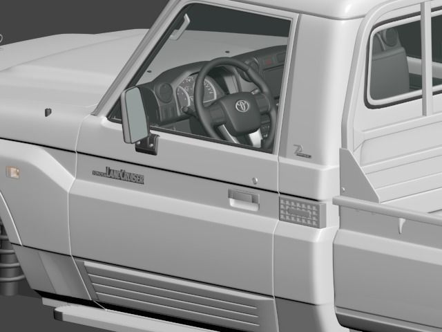 Toyota Land Cruiser pickup j70 2022 70ANNIVERSARY 3D model animated rigged | CGTrader