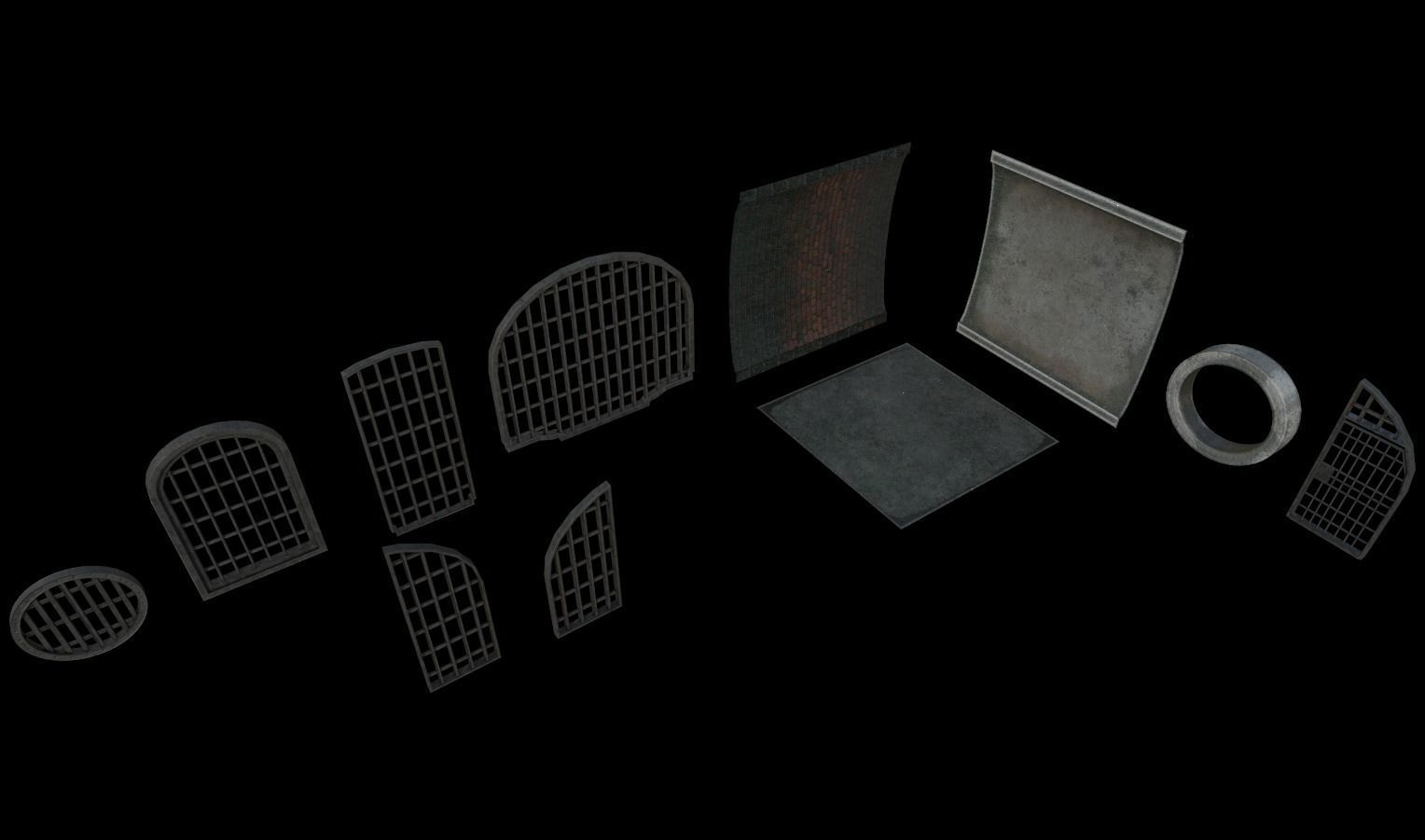 3D model Modular Sewer Environment VR / AR / low-poly | CGTrader