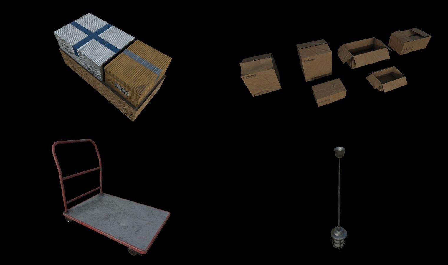 3D model Modular Sewer Environment VR / AR / low-poly | CGTrader