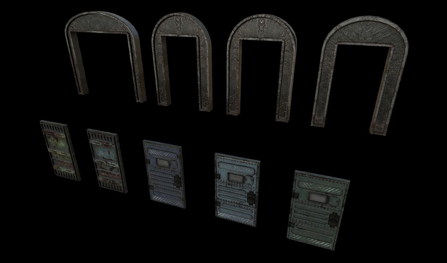 3D model Modular Sewer Environment VR / AR / low-poly | CGTrader