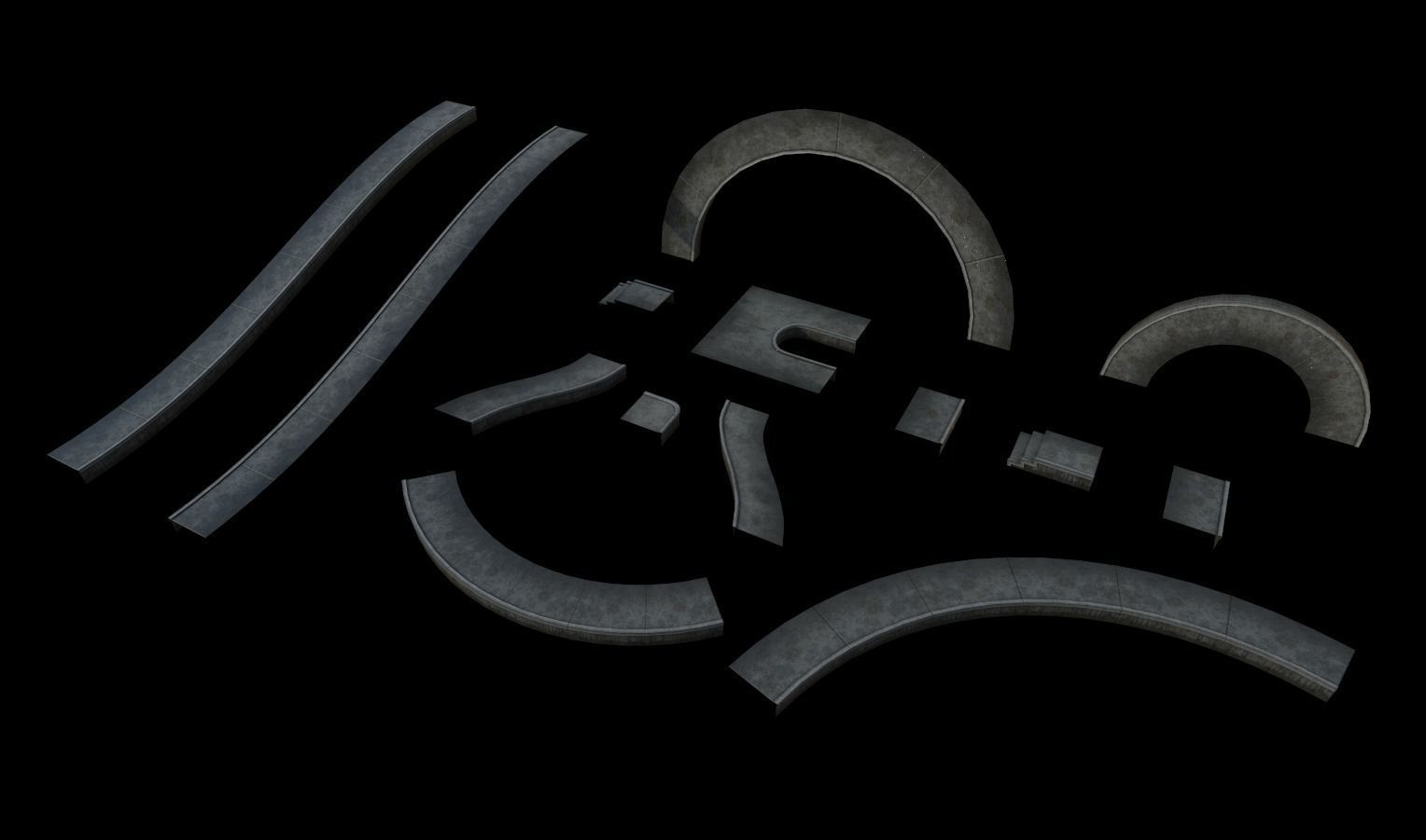 3D model Modular Sewer Environment VR / AR / low-poly | CGTrader