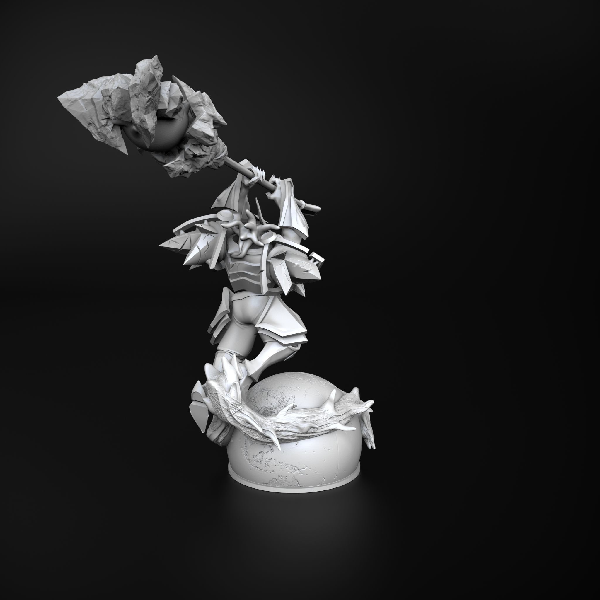 Dark Star Mordekaiser league of legends figure statue 3D model 3D ...